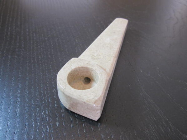 Beautiful handmade organic stone smoking pipe for weed